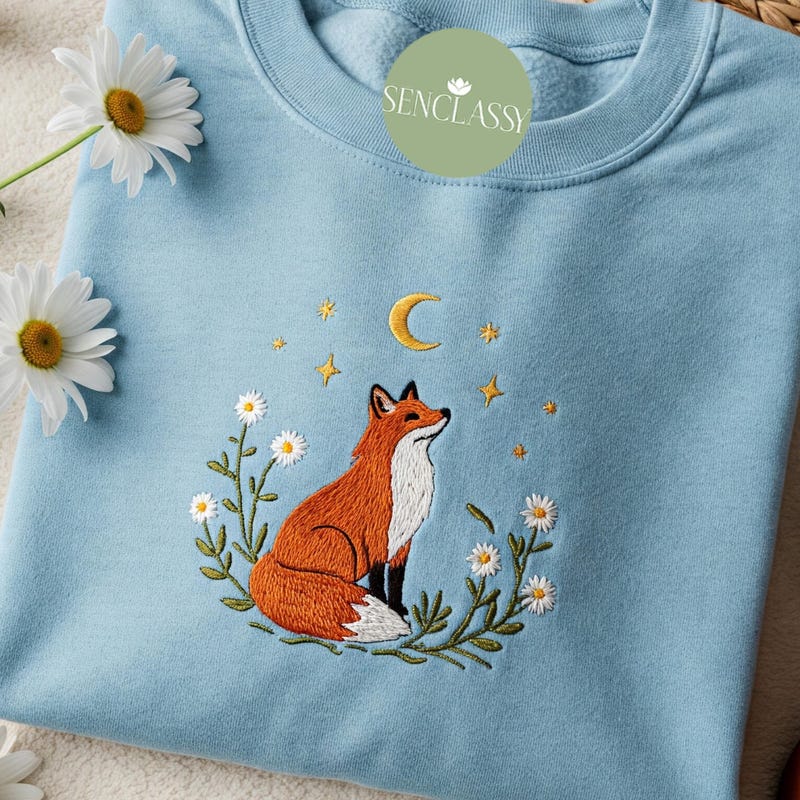 White Fox Jumper - Etsy Australia