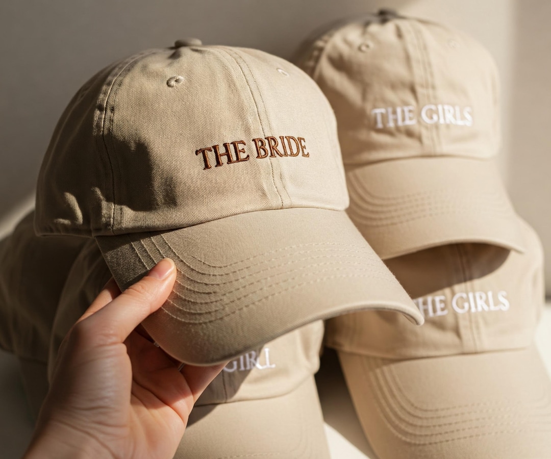 Embroidered Bride Squad Hats, Custom Wedding Party Baseball Caps ...