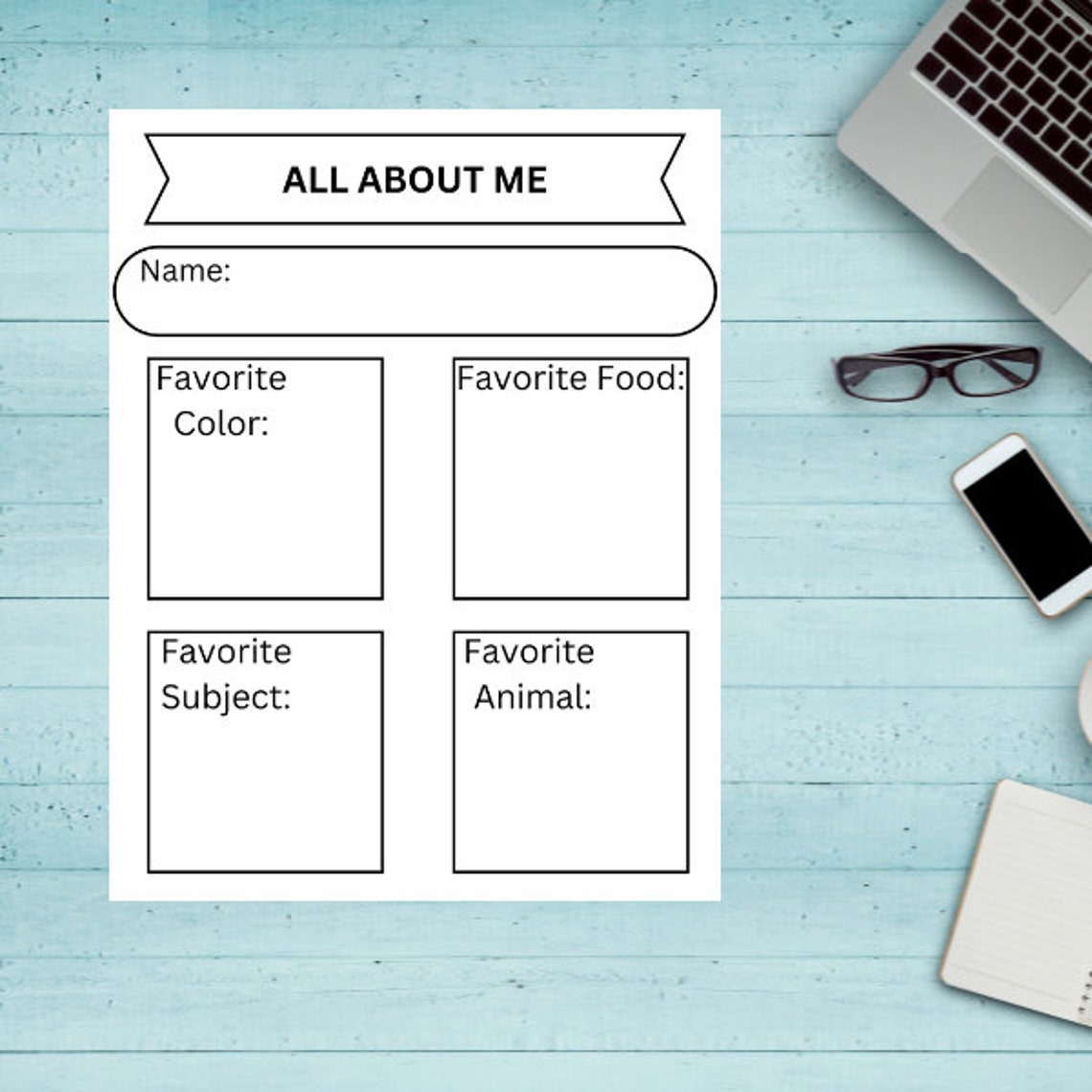 About Me Back to School Activity Sheet, First Day of School Activity ...