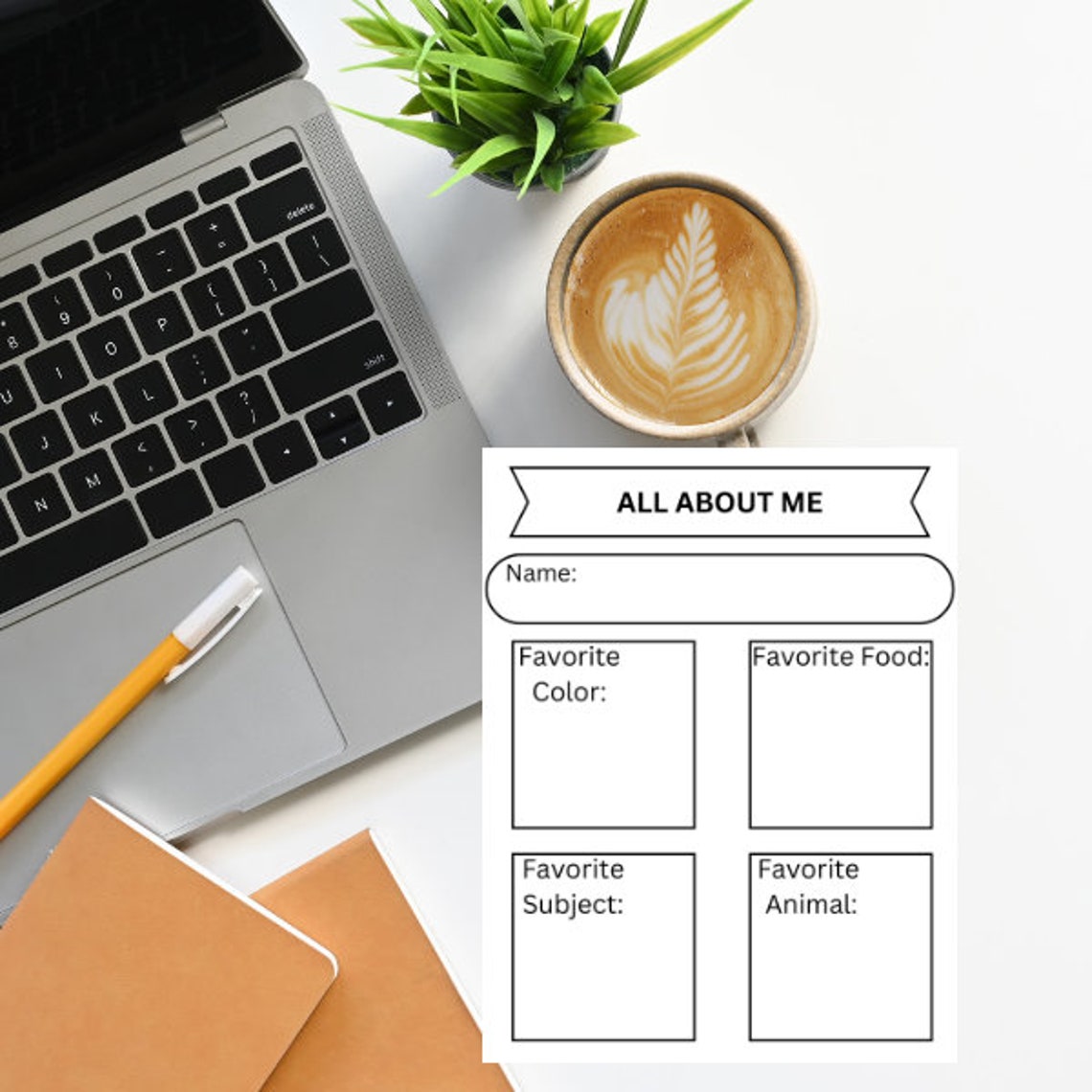 About Me Back to School Activity Sheet, First Day of School Activity ...