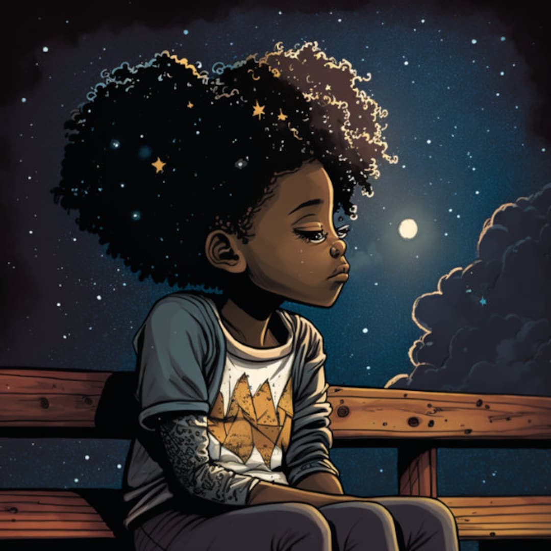 Starry Night- Ai Generated Wall Art High Resolution - Etsy