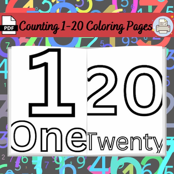 Coloring Pages Counting Numbers For Kids