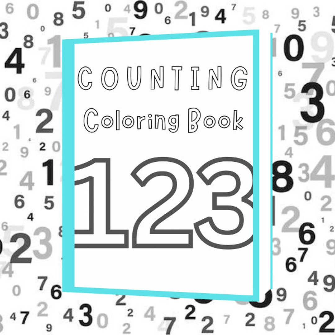 Learn to Count to 10 Coloring Book, Kids Coloring Books, Kindergarden ...