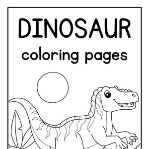 Dinosaurs Coloring Book for Kids: Fun and Educational Dinosaur Coloring ...