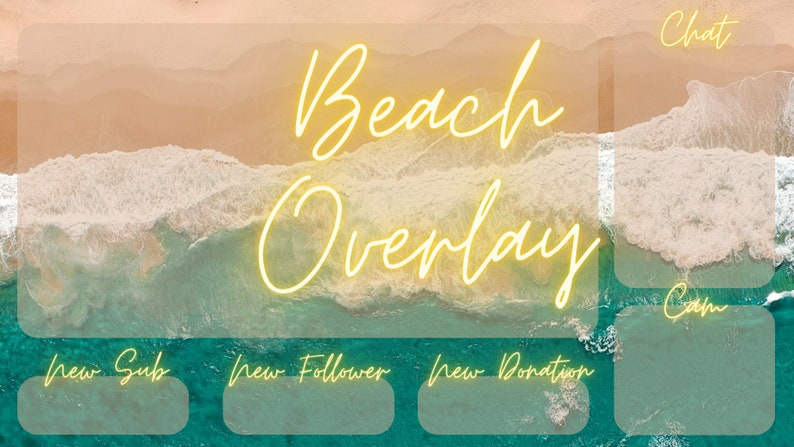 Beach Twitch Overlay Coastal Theme Stream Graphics - Etsy