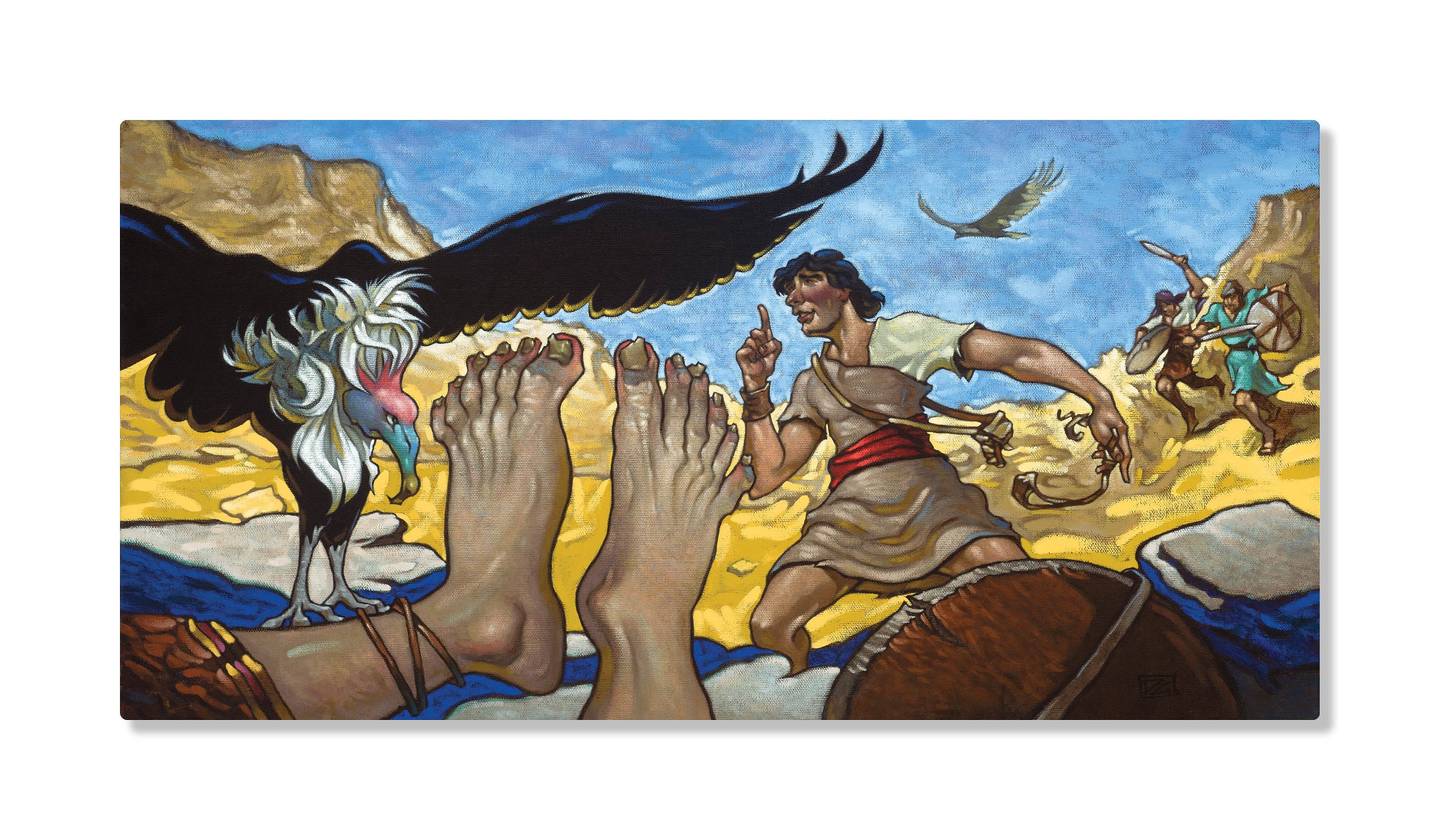 David and Goliath - Etsy