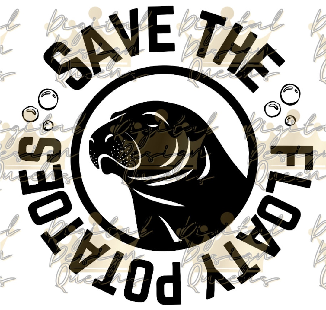Save the Floaty Potatoes Manatee PNG: Shirt/tumbler Design (digital ...