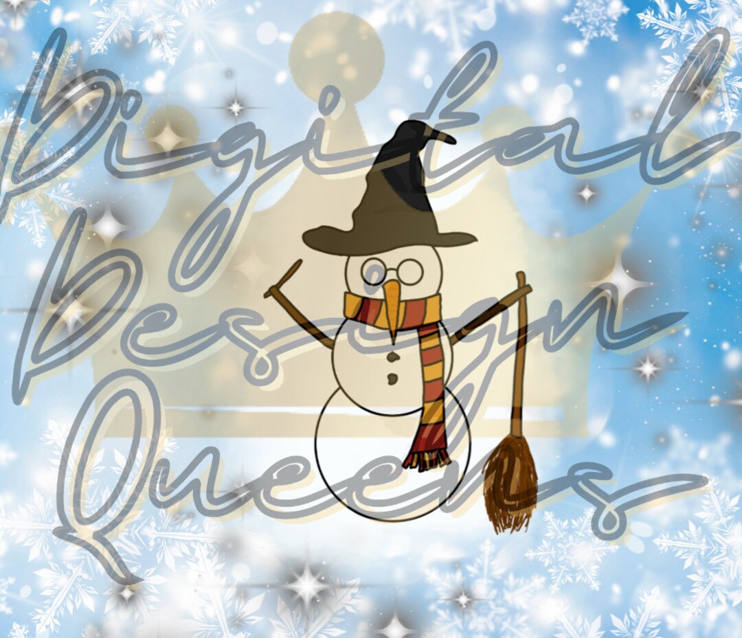 Wizard Snowman/snow/christmas/holiday/wrap/movie - Etsy