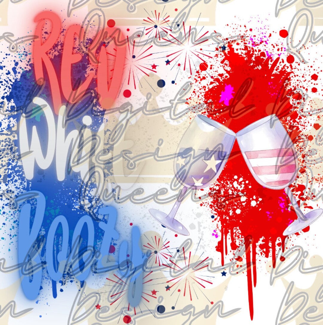 Red White Boozy/logo/png/summer Fun/day Drinking/tumbler/tshirt/design ...