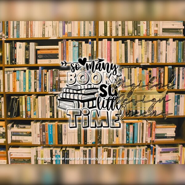 So Many Books so Little Time - Etsy