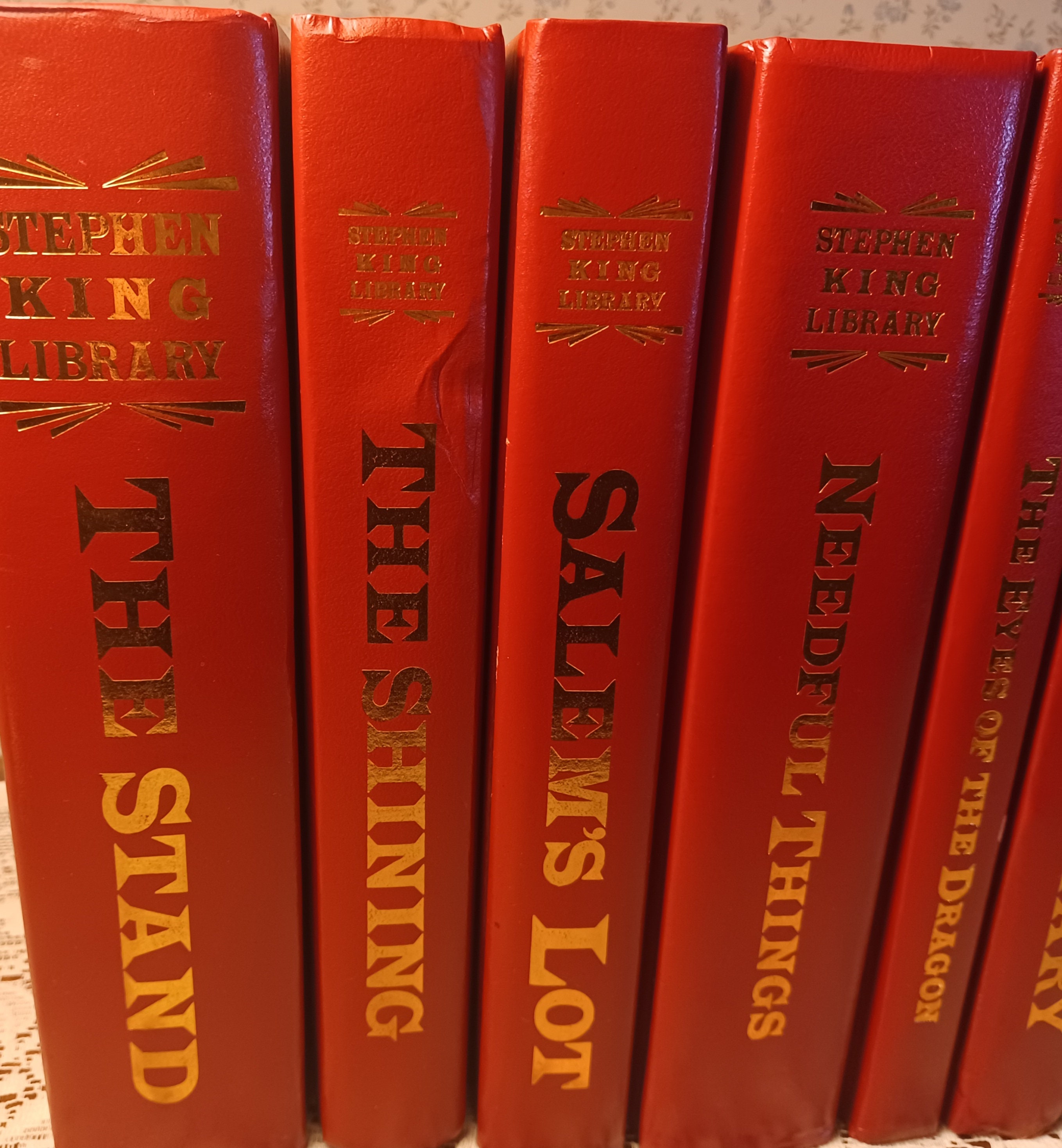 Stephen King Red Leather Library - Etsy
