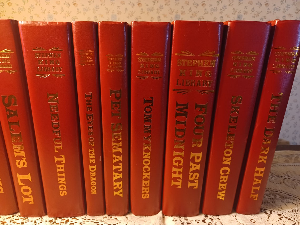 Stephen King Red Leather Library - Etsy