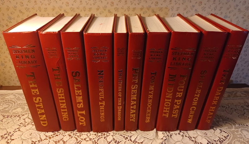 Stephen King Red Leather Library - Etsy