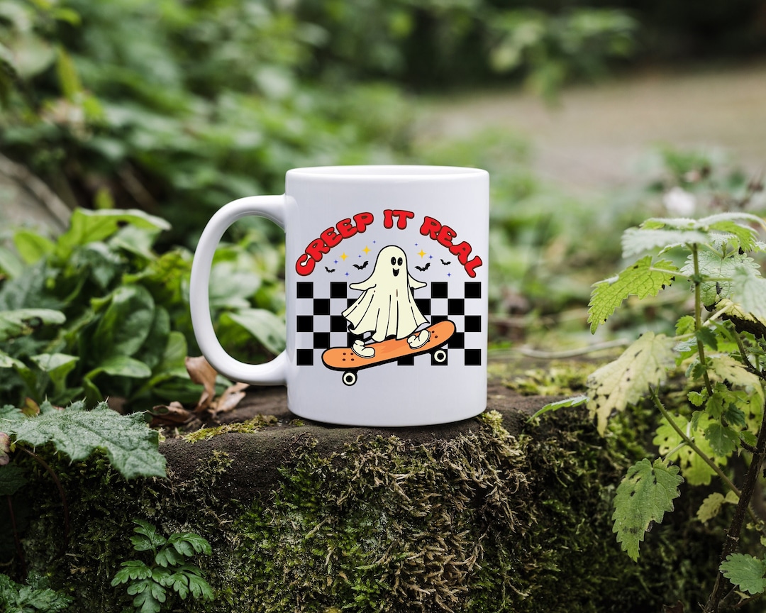 Phantom on Wheels Creep It Real Mug - Skateboard Spook Creep It Real ...