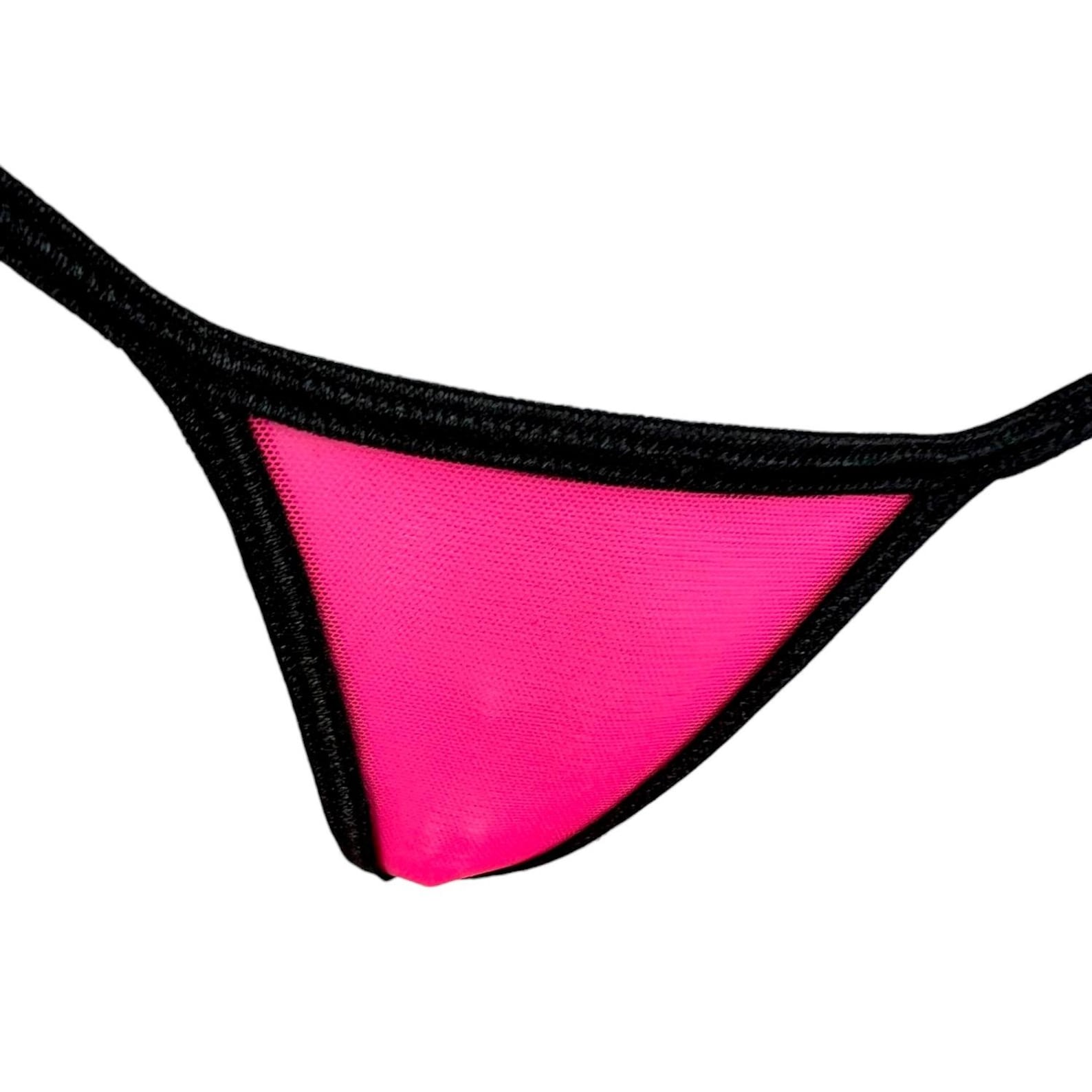 1006-10S * Handgefertigte Micro Thong Bikini Bottoms - Mini String Bademode von SHbikini - Etsy.de