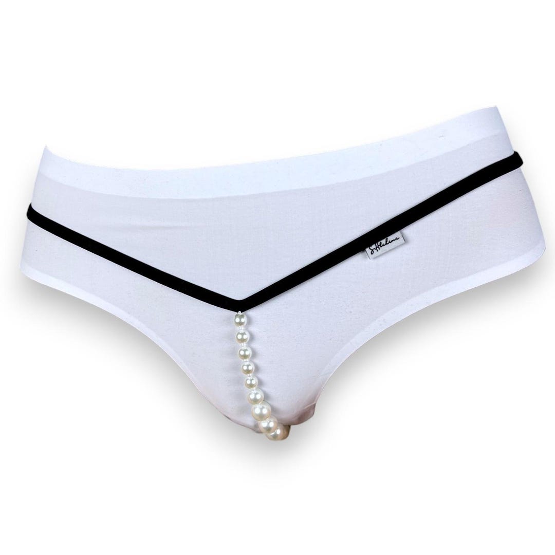 1024 * Handmade Mini Spandex String Thong With Glass Pearls – Shbikini ...