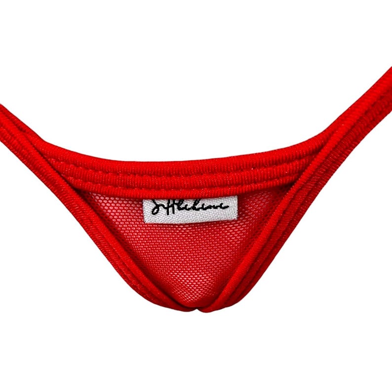 1029-10S * Spandex Micro Thong Bikini Bottom with Adjustable Side Ties ...