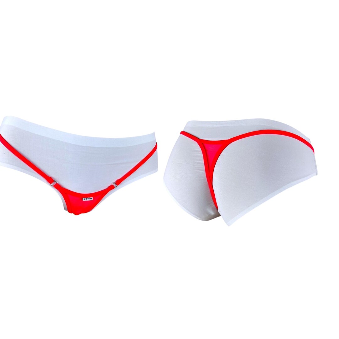 008-9S * Spandex Micro Thong Bikini Bottom - Shbikini, Extreme String ...
