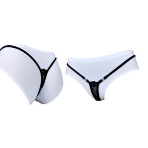 1058 * Luxury Y-string Thong With Preciosa Crystals – Handmade European ...