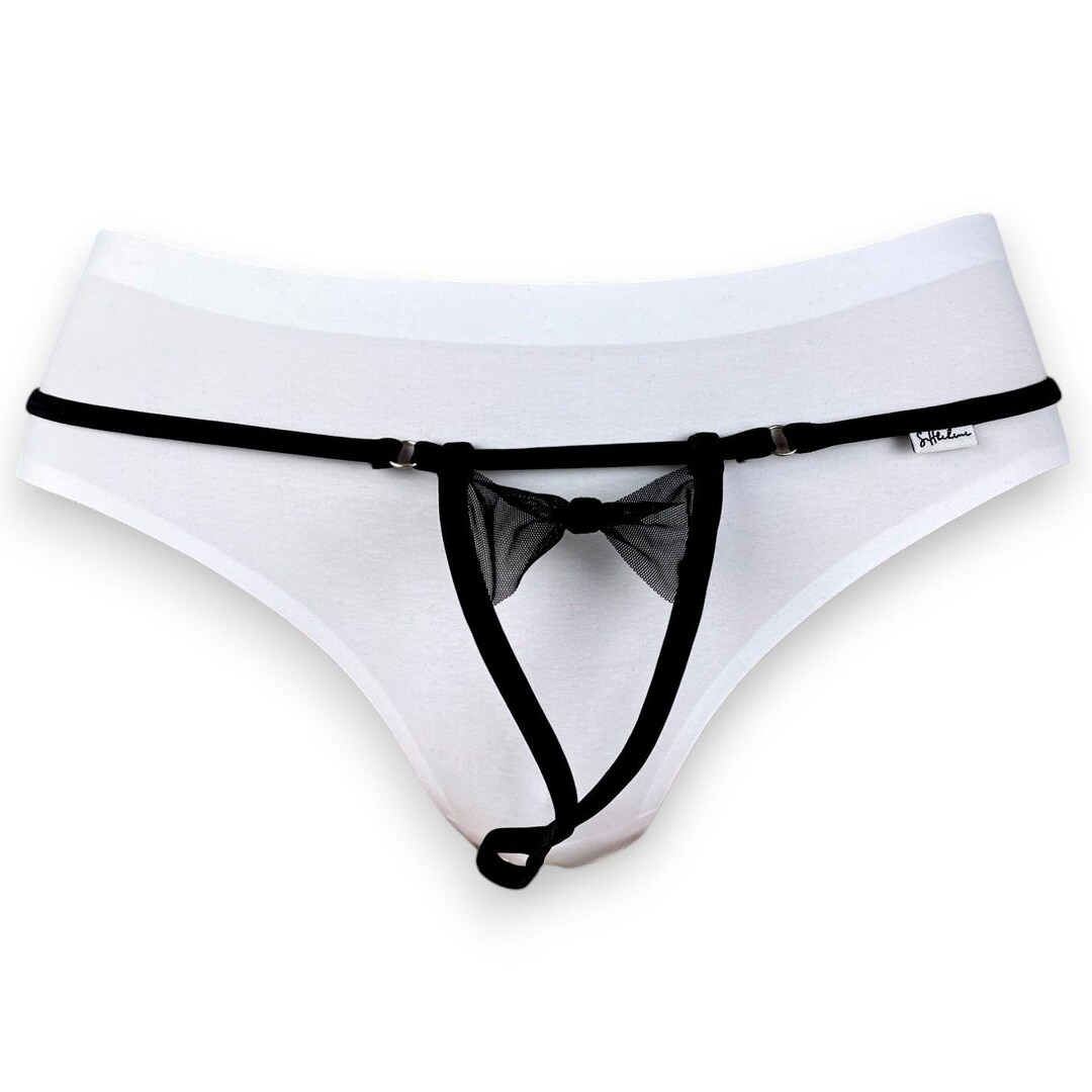 1046-S, Exclusive Plug-compatible Thong, Sexy Lingerie, Luxury Women ...