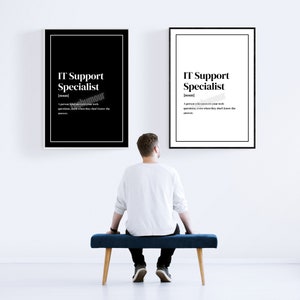 IT Support Poster, Tech Support Gift, Tech Support Poster, Technical ...