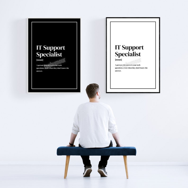 IT Support Poster, Tech Support Gift, Tech Support Poster, Technical ...