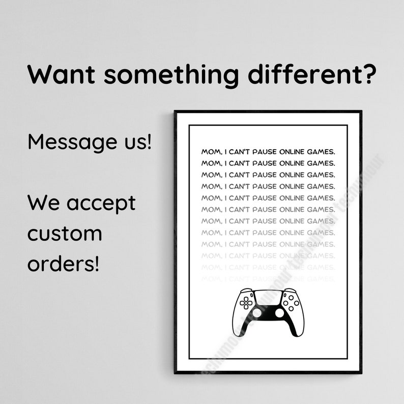 Gaming Quote Print for Gamer Printable Wall Art for Man Cave Decor for ...