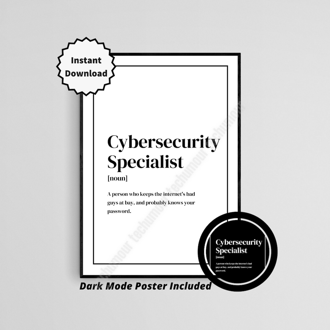 Cyber Security Gift, Cybersecurity Decor, Cybersecurity Specialist ...