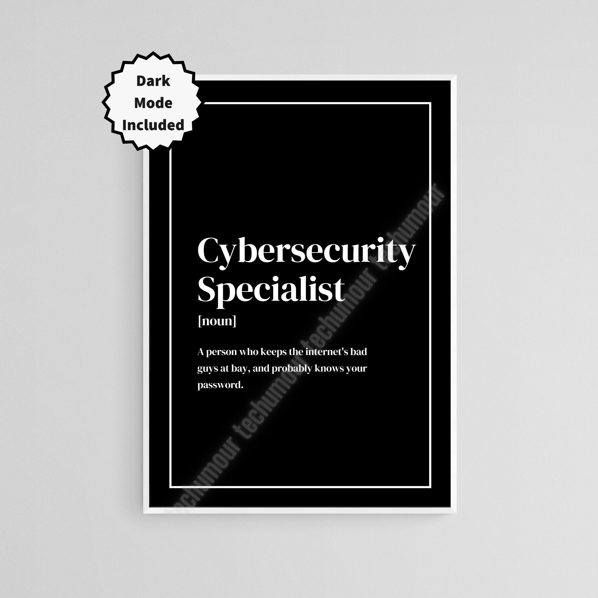 Cyber Security Gift, Cybersecurity Decor, Cybersecurity Specialist ...