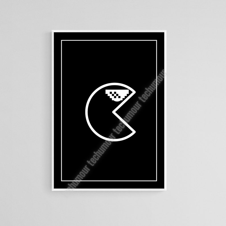 Set of 3 Pacman Retro Posters for Gaming Room Decor for Man Cave ...