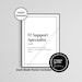 IT Support Poster, Tech Support Gift, Tech Support Poster, Technical ...