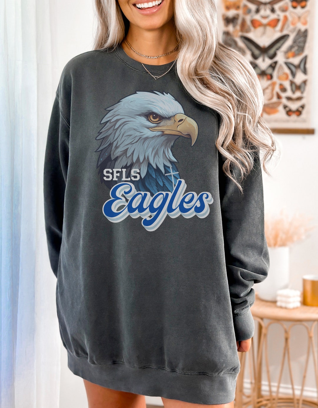Unisex SFLS Garment-dyed Sweatshirt - Etsy