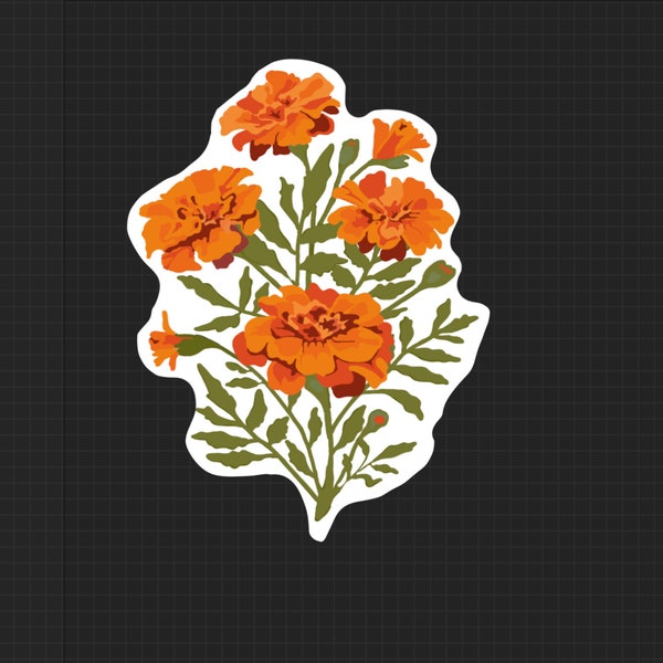 Marigold Stickers - Etsy