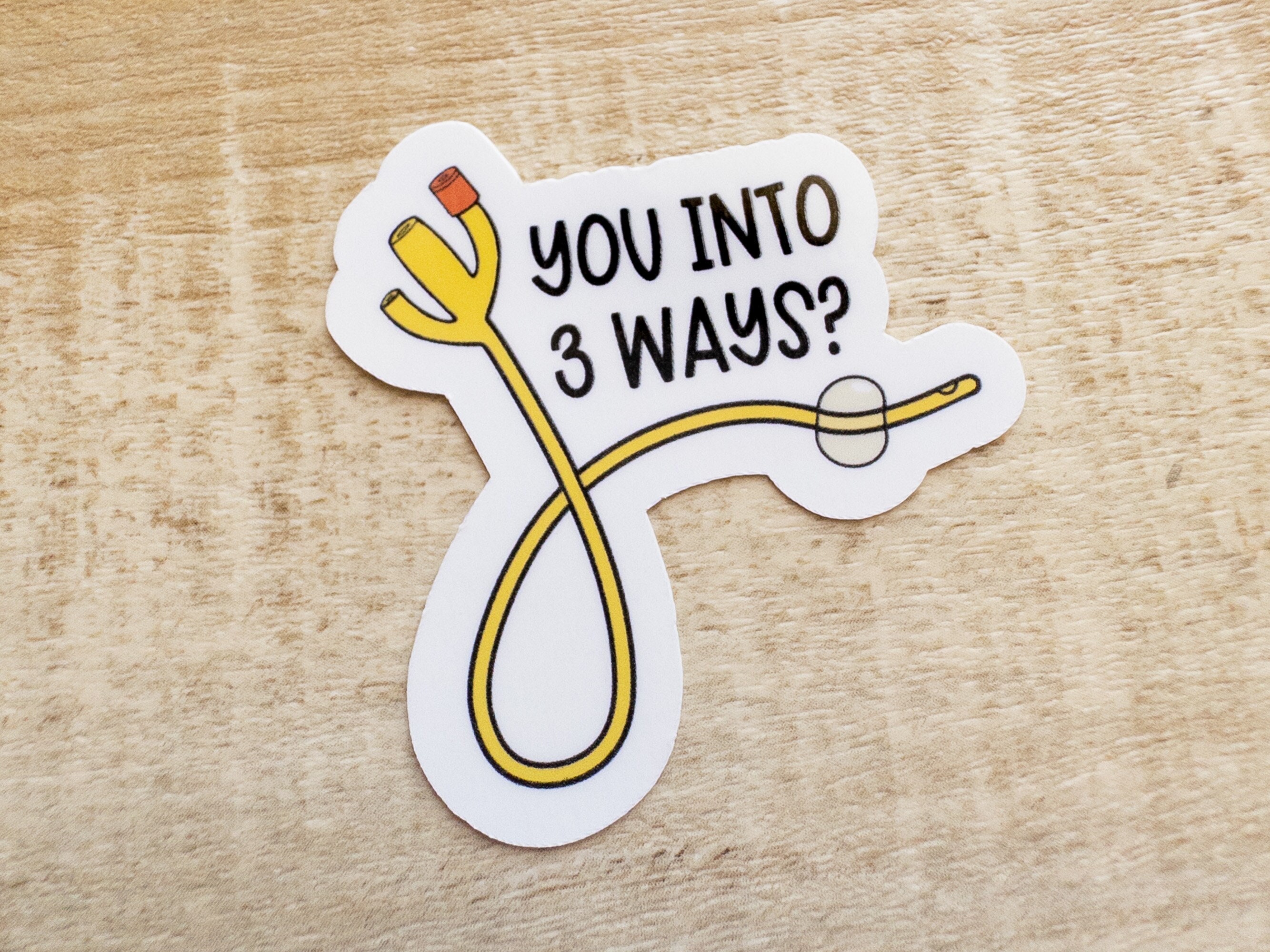 Funny Nurse 3 Way Foley Urinary Catheter Sticker, Urologist Urology ...