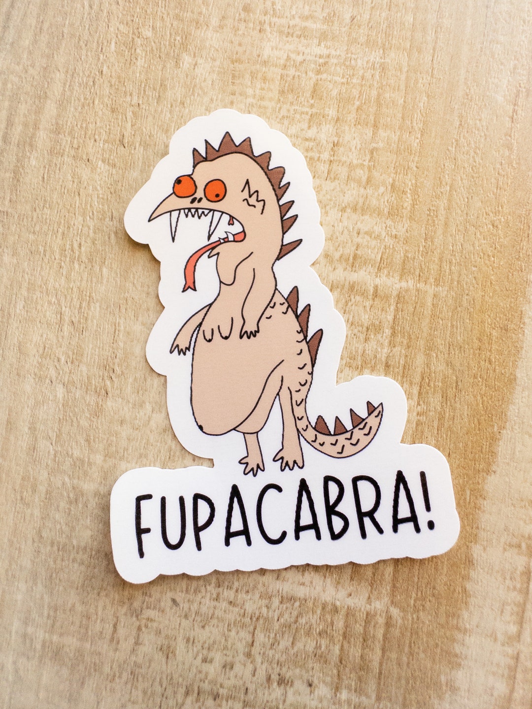 Funny Fupa Sticker, Free the Fupa, Fupacabra, Chupacabra Joke, Health ...