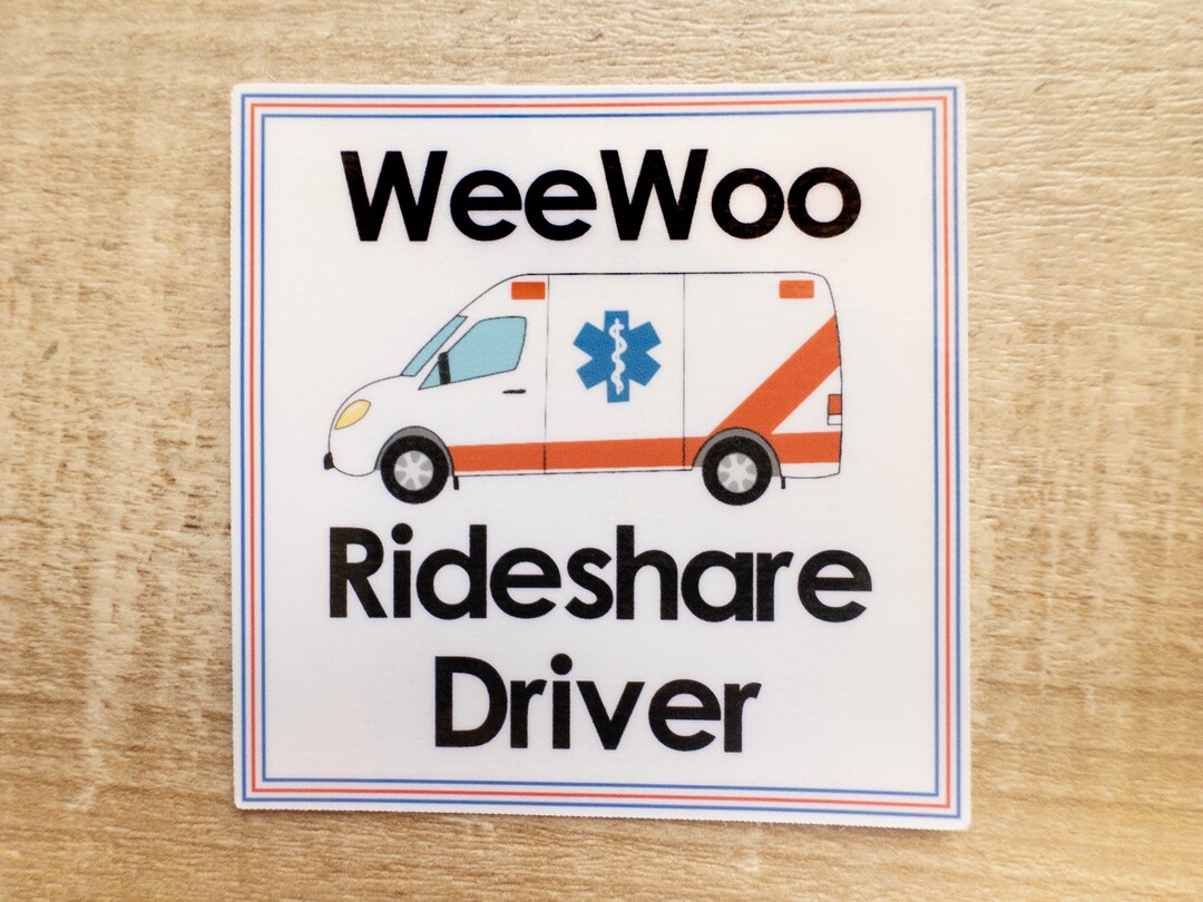 Funny EMS Paramedic EMT Sticker, First Responder Ambulance Decal, Wee ...