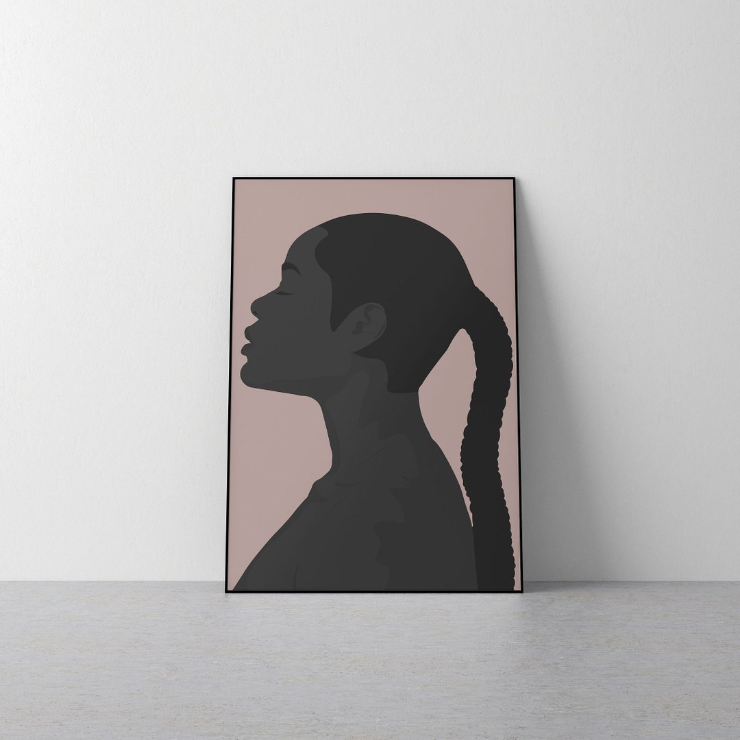 Deep Desire Black Art Wall Art Portrait Art Black Portrait Black Owned ...