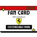Formula 1 Customizable Fan Card Sticker - F1 (old Scuderia) - Etsy