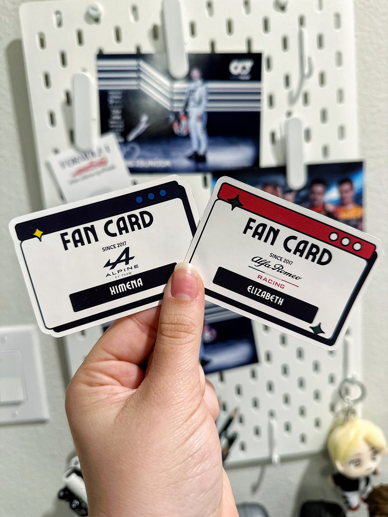 Formula 1 Customizable Fan Card Sticker - F1 (old Scuderia) - Etsy