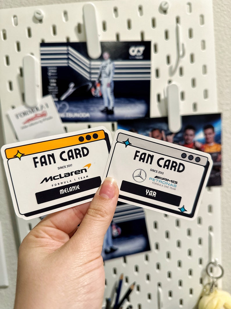 Formula 1 Customizable Fan Card Sticker - F1 (old Scuderia) - Etsy
