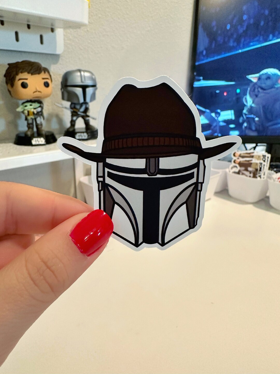Agent Mando Sticker Mandalorian, Star Wars - Etsy