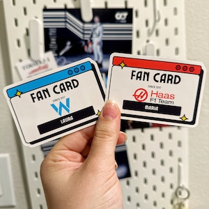 Formula 1 Customizable Fan Card Sticker - F1 (old Scuderia) - Etsy