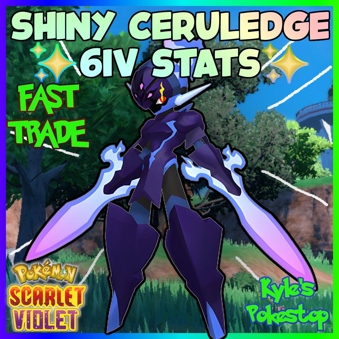 6IV Shiny Ceruledge // Pokemon Scarlet and Violet // Lvl 100 // Fast Trade // SV // Free Item - Etsy