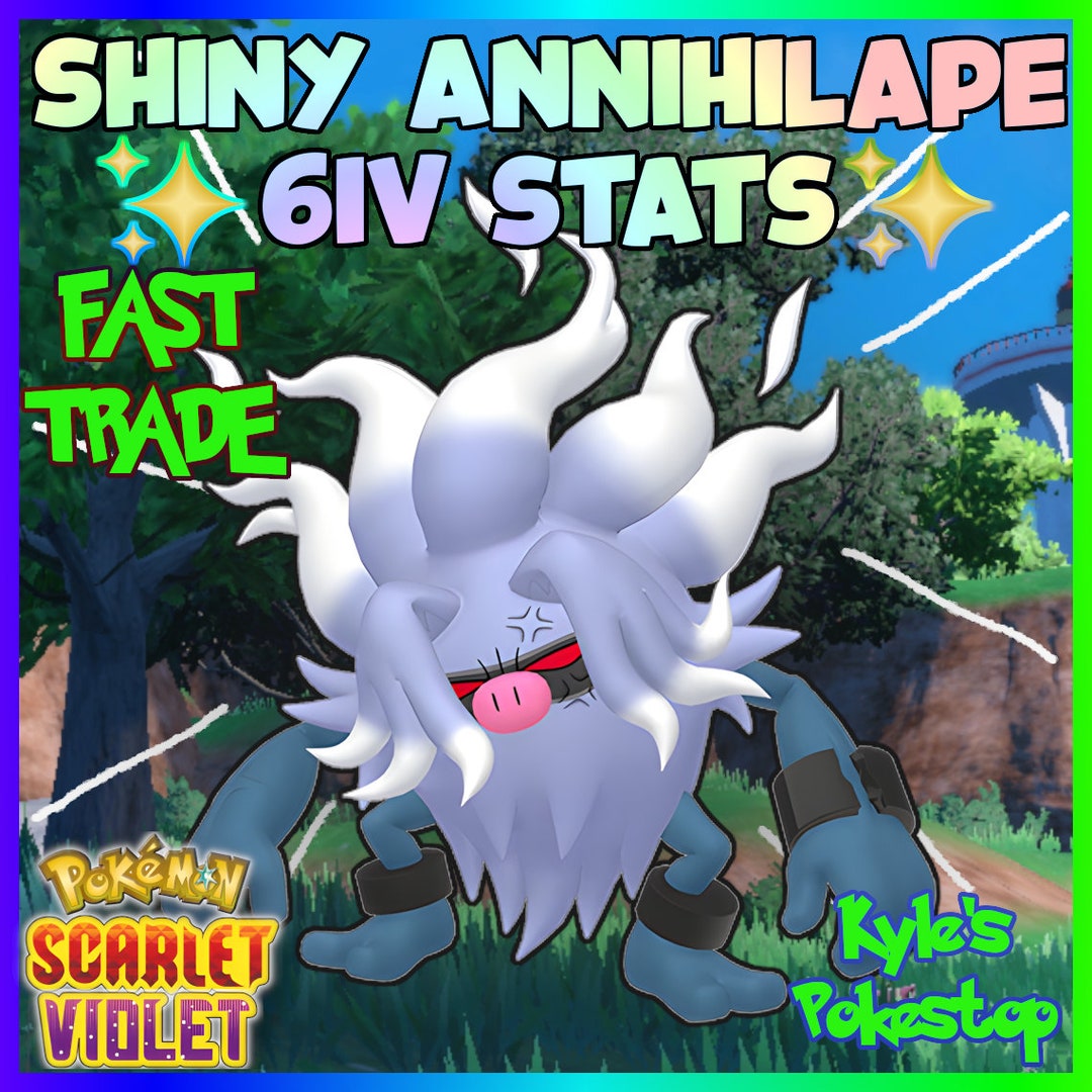 6IV Shiny Annihilape // Pokemon Scarlet and Violet // Lv100 // Fast Trade // SV // Battle Ready ...