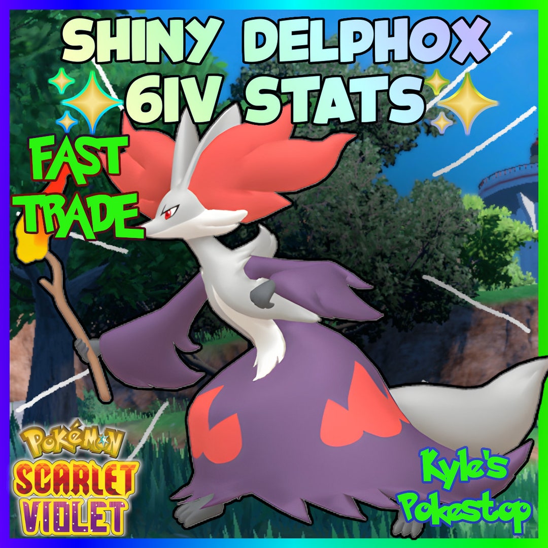 6IV Shiny Delphox // Pokemon Scarlet and Violet // Lv100 // Fast Trade // SV // - Etsy