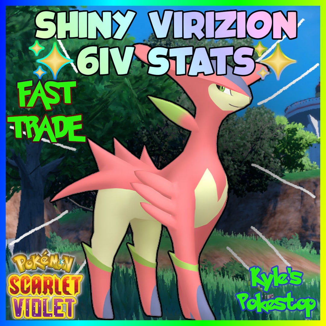 6IV Shiny Virizion // Pokemon Scarlet and Violet // Lv100 // Fast Trade // SV //free Item - Etsy