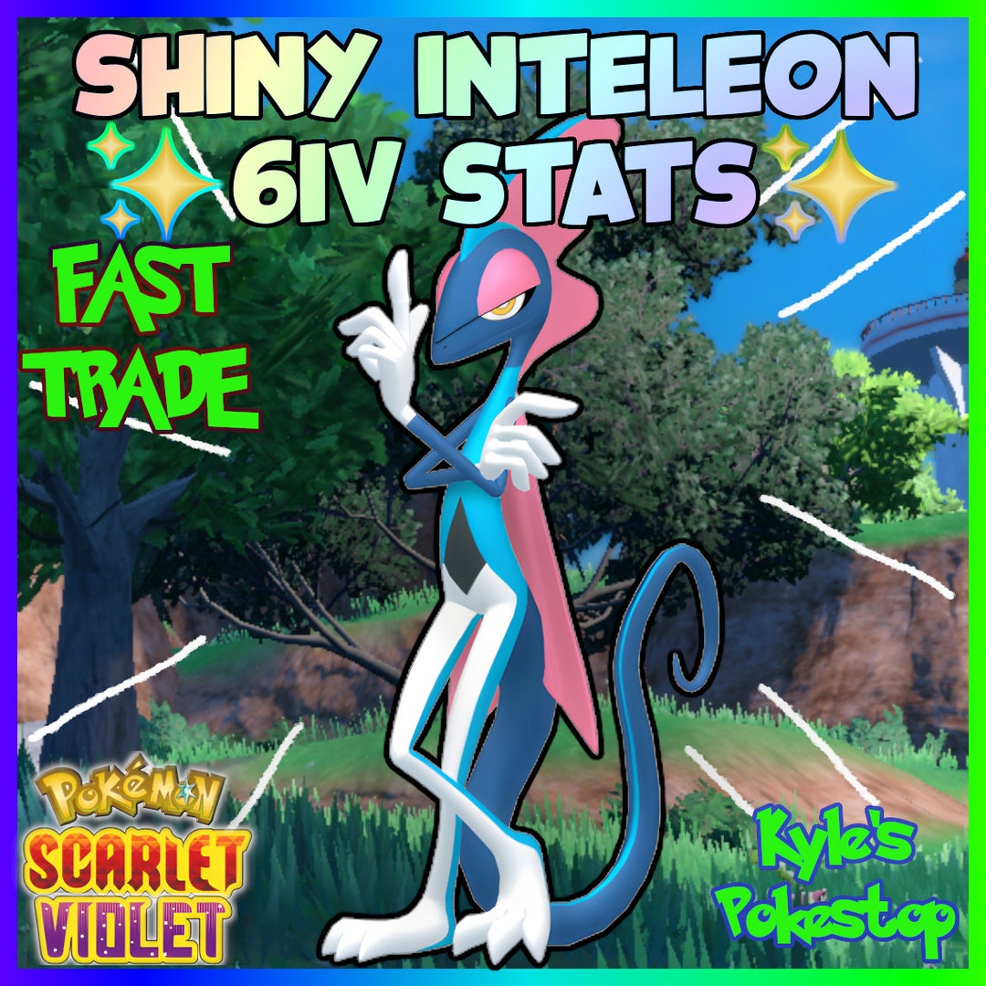6IV Shiny Inteleon // Pokemon Scarlet and Violet // Lv100 // Fast Trade // SV // Free Item - Etsy