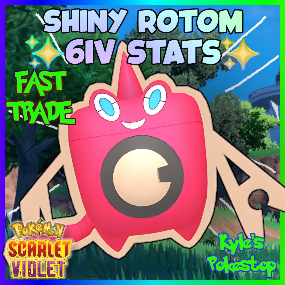 6IV Shiny Rotom Wash // Pokemon Scarlet and Violet // Lvl100 // Fast ...