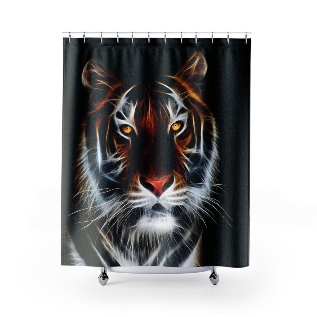 Tiger Shower Curtains - Etsy
