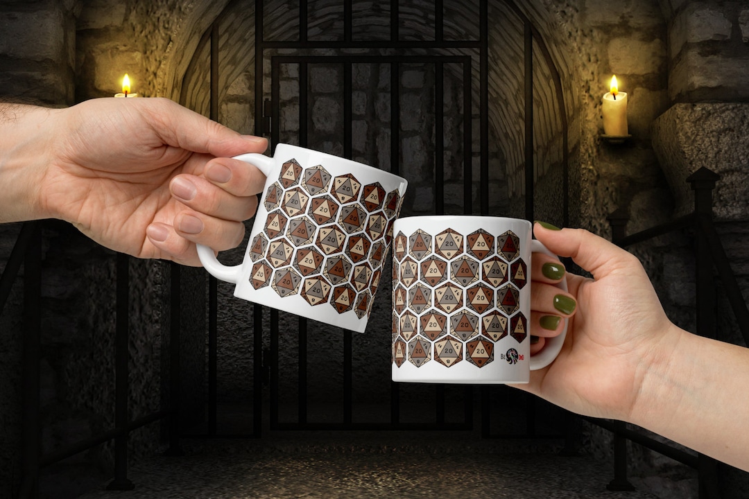 Dice Mug D20 Mug Dnd Mug Dnd Coffee Mug Dungeon Master Mug Dungeon ...